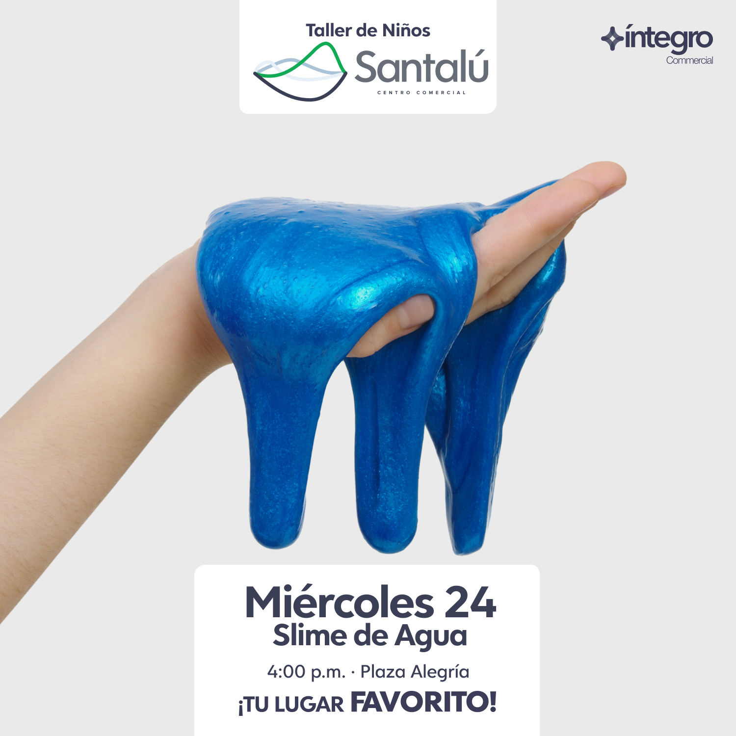Taller para niños - Slime de Agua - Santalú